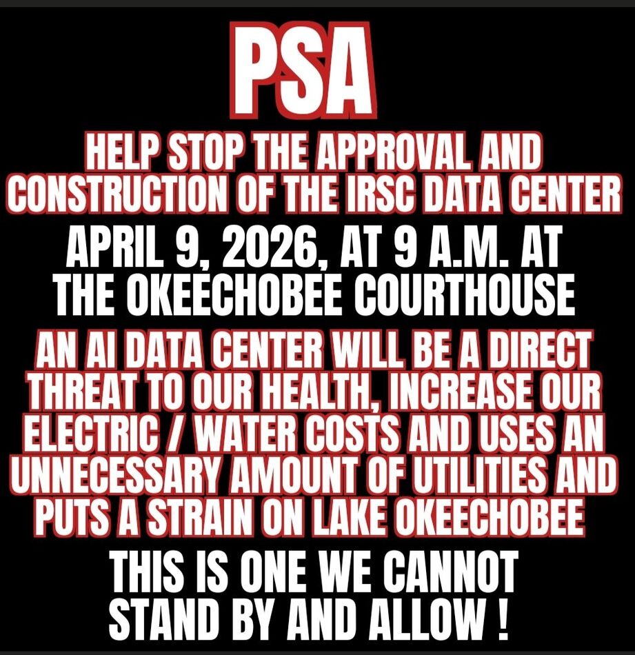 Stop the IRSC Okee-One Data Center: his is no longer just about one ...